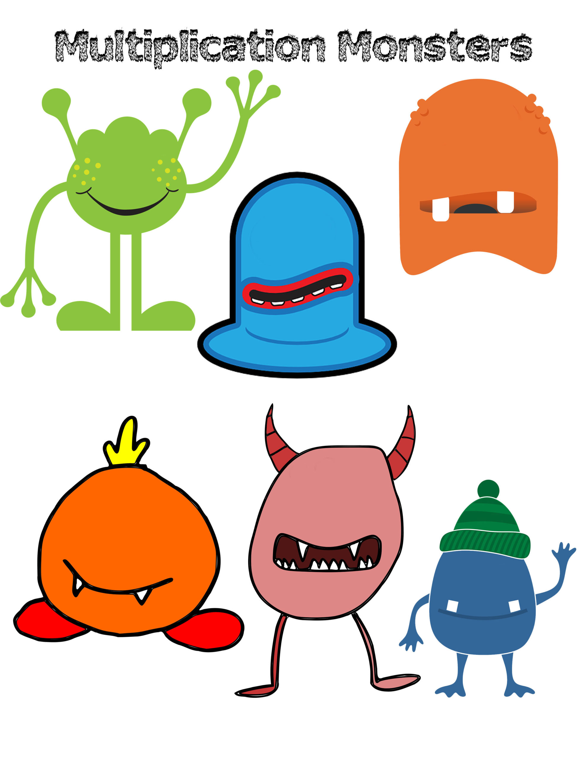 Multiplication Monsters: Beginner Multiplication Activity
