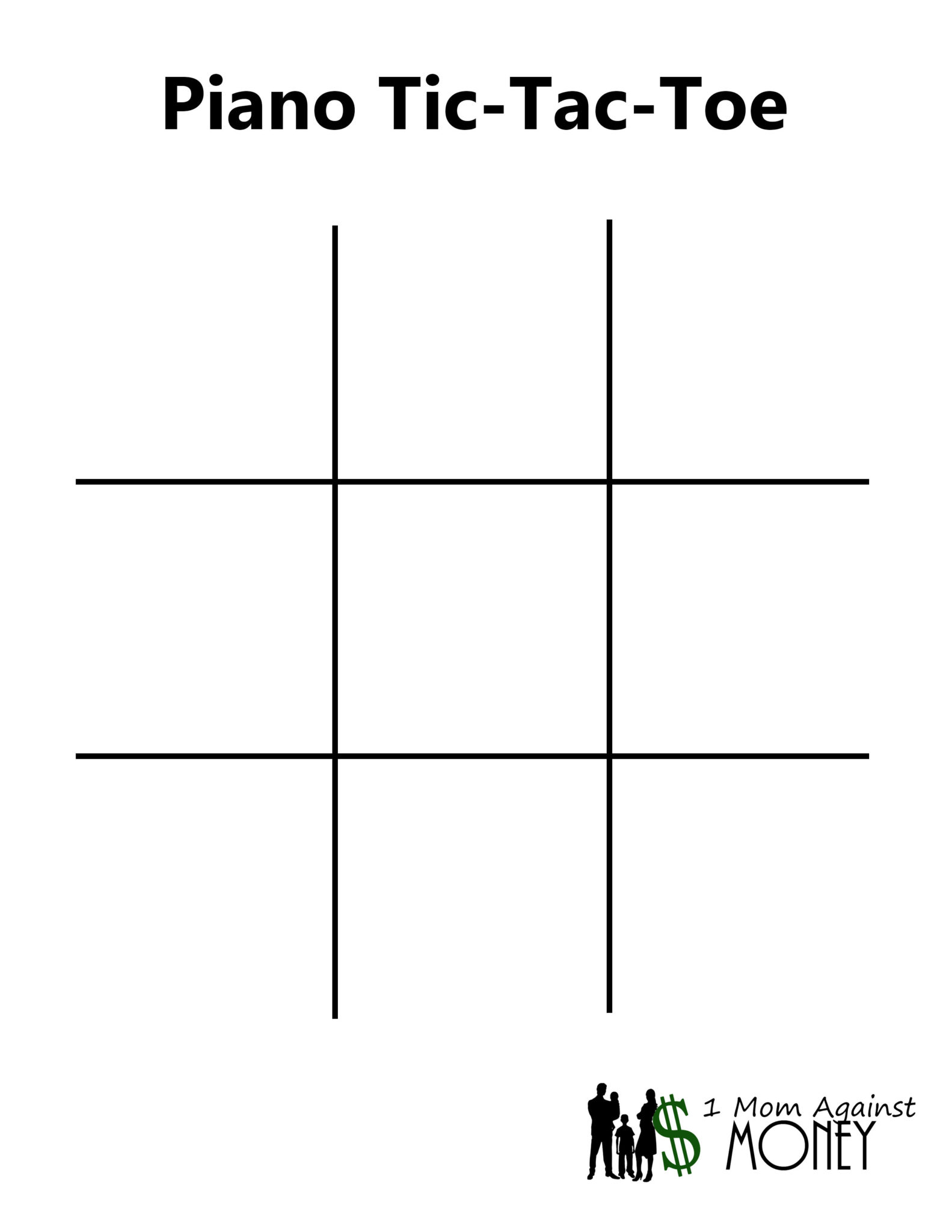 Piano Tic-Tac-Toe Game
