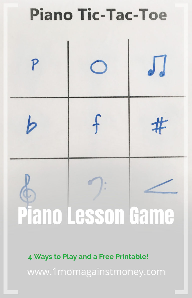 Piano Tic-Tac-Toe Game