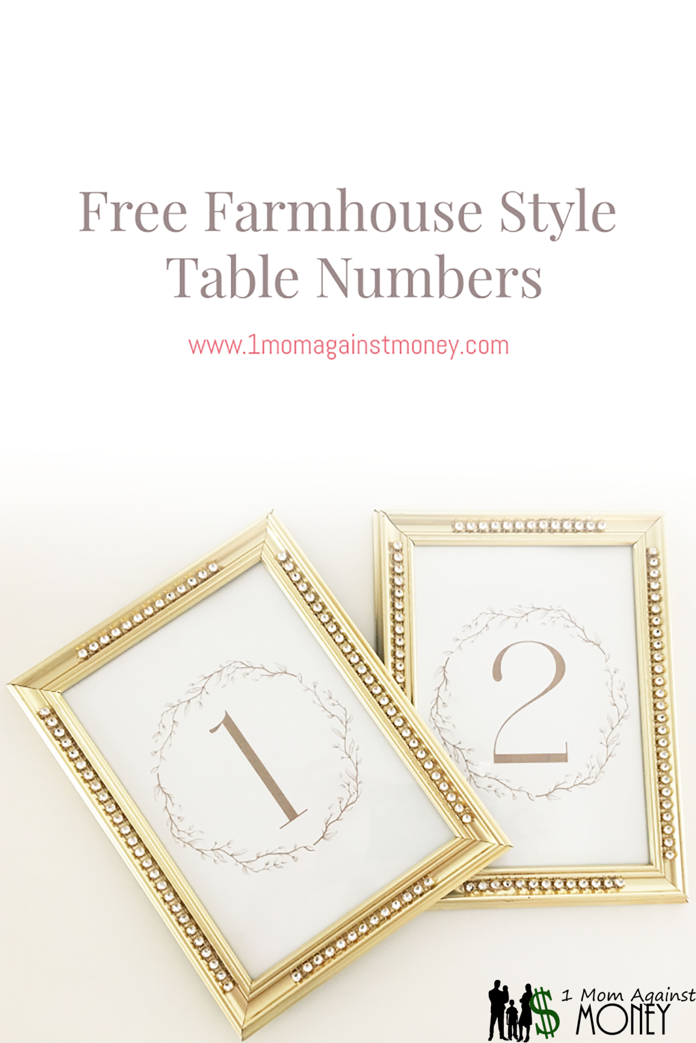Free Farmhouse Style Table Numbers