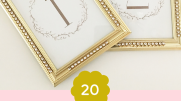 Free Farmhouse Style Table Numbers