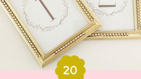 Free Farmhouse Style Table Numbers