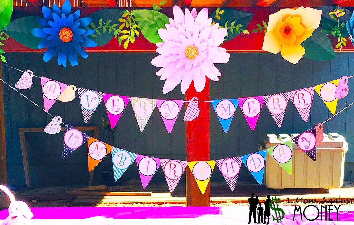 A Very Merry Unbirthday Banner-Alice In Wonderland