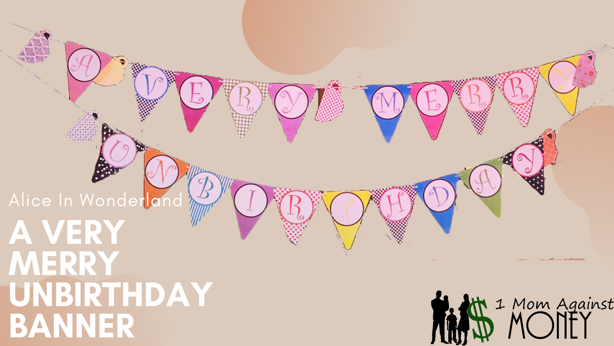 A Very Merry Unbirthday Banner-Alice In Wonderland