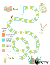 Spring Themed Music Piano Lesson Practice Challenge