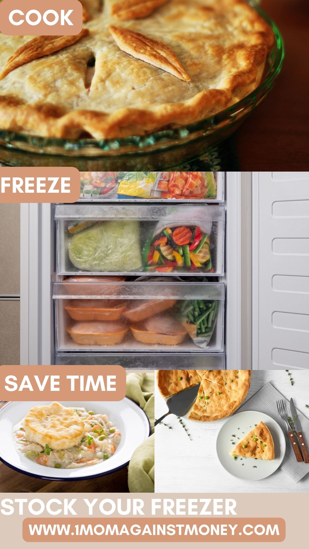 Stock Your Freezer Day 15: Chicken Pot Pie