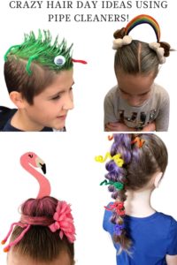 Crazy Hair Day Ideas Using Pipe Cleaners